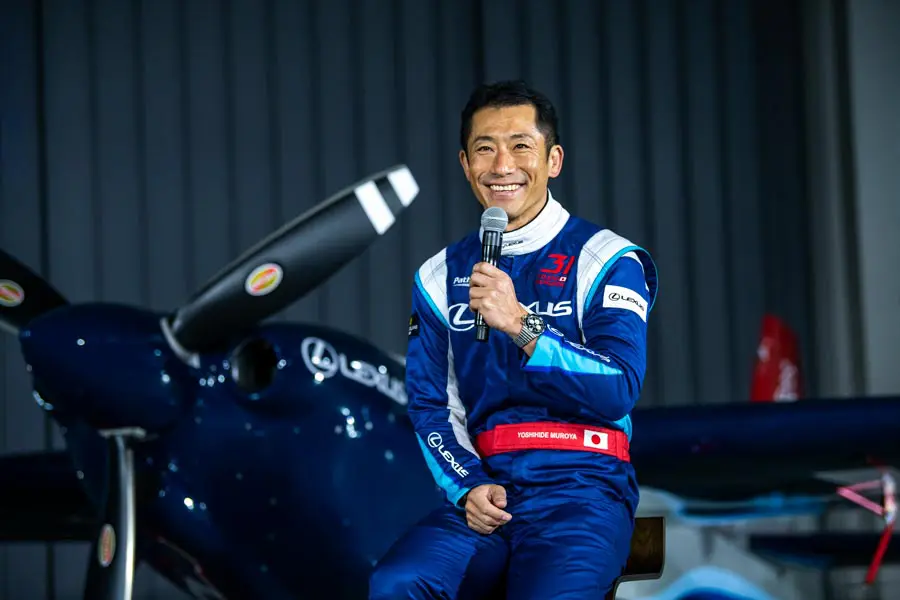 室屋義秀の新エアレースチーム参戦会見 LEXUSとの「ワークス 室屋義秀の新エアレースチーム参戦会見 LEXUSとの「ワークス